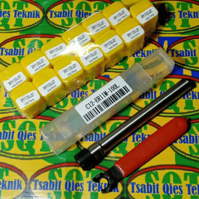 Jual Arbor Chuck baby Collet C12-ER11-100L Set 13pcs Collet ER11 dan ...