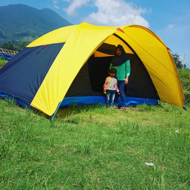 Jual Tenda kemping double layer kap 10 orang double layer full tenda ...
