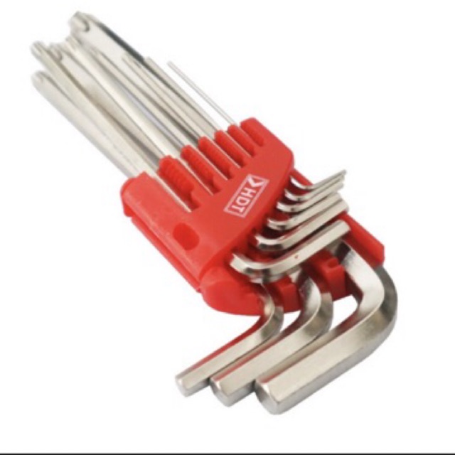 Jual Kunci L set Kombinasi HDT 9 pcs Panjang Segi Bintang - Combination ...