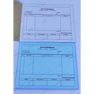 Jual BUKTI PENERIMAAN BANK Kas Masuk NCR 1/2 FOLIO 2 Rangkap Putih-Biru | Shopee Indonesia