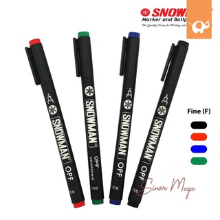 Jual Snowman Permanent Marker / Spidol OHP F (Fine) | Shopee Indonesia