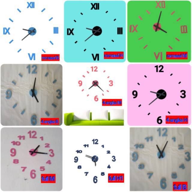 Jual Jam Dinding besar 3D model angka | Shopee Indonesia