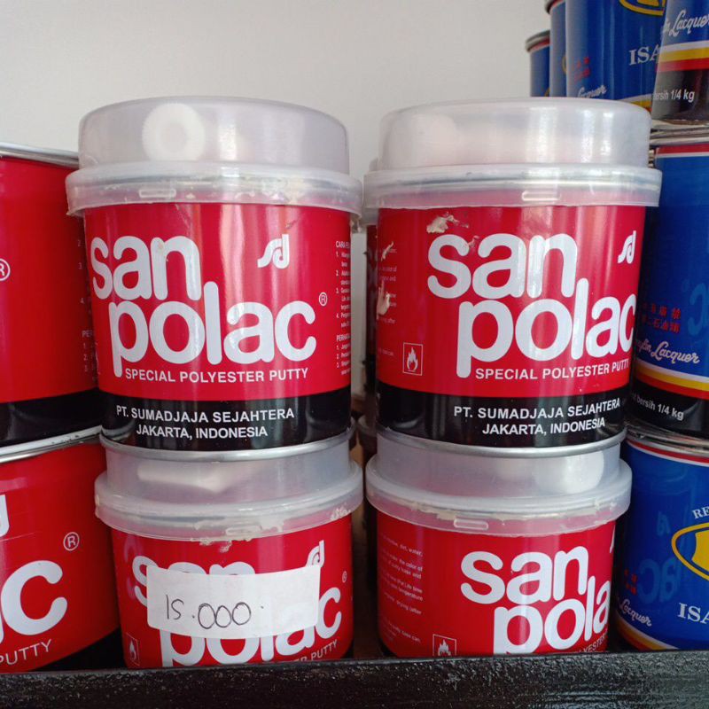 Jual sanpolac 250 gr special polyester putty dempul plaatik untuk kayu ...