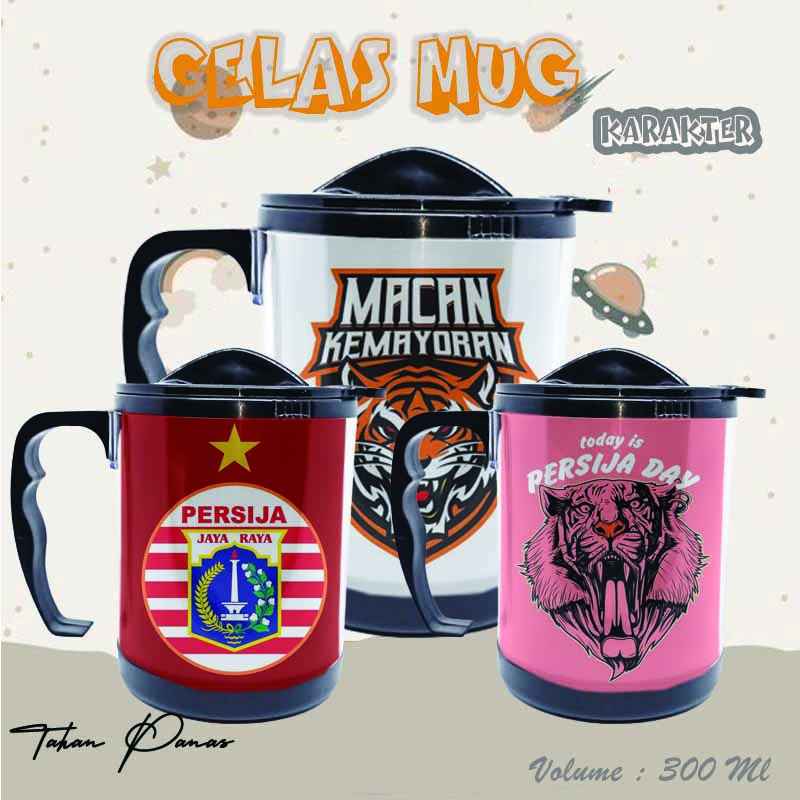 Jual Botol minum Gelas kopi teh unik Club sepakbola Persija jakarta ...
