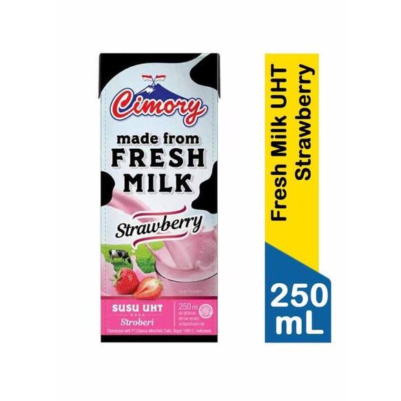 Jual Cimory Fresh Milk Uht Strawberry 250Ml | Shopee Indonesia