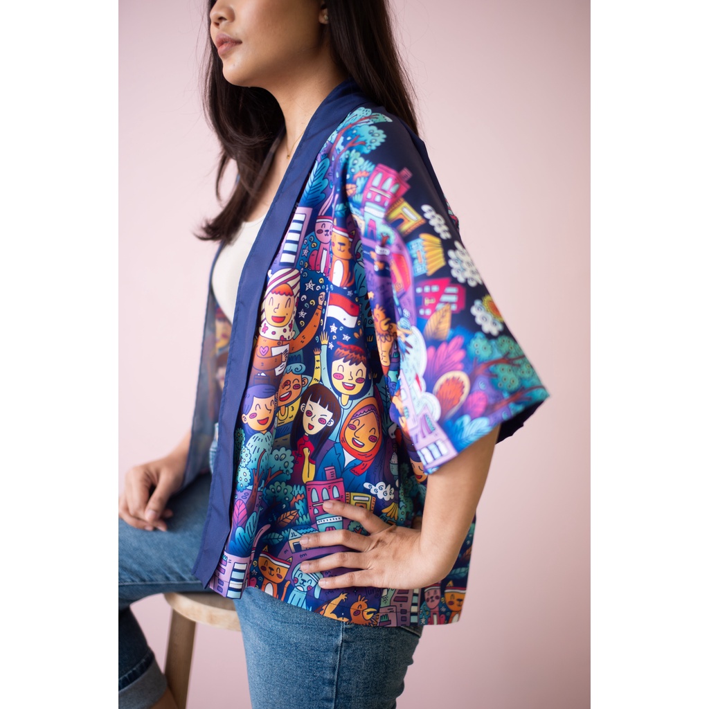 Sovlo x Ilustrator Lokal Vol.2 - Kimono Outer Pipiti-Sovlo