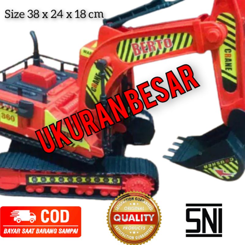 Jual Mainan Truk Beko Bego (Backhoe) Excavator Besar | Mobil Truk ...