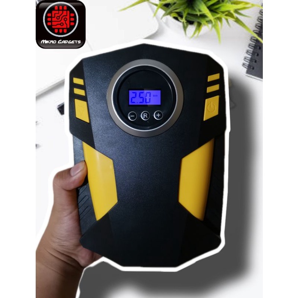 Jual pompa ban mobil elektrik portable 12v digital display Black series ...