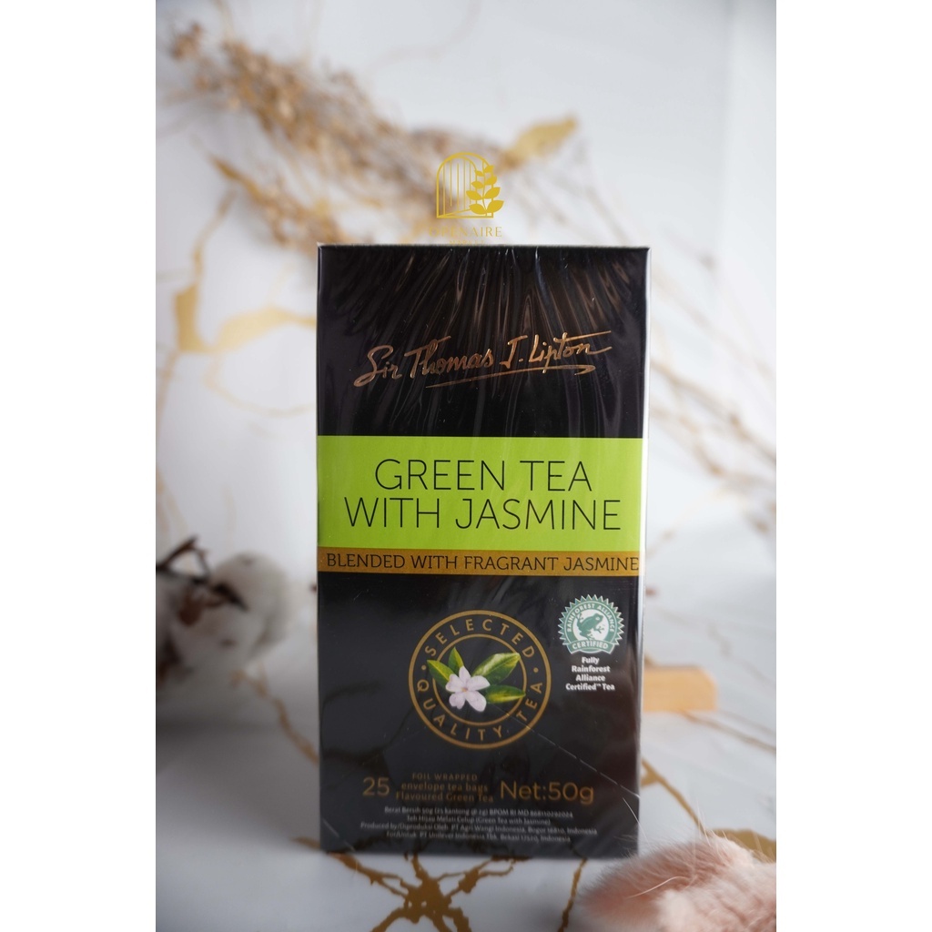 Jual Sir Thomas J.Lipton Green Tea With Jasmine 50 g | Shopee Indonesia
