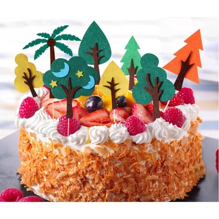 Jual Topper Cake Tema Hutan Pohon Rumput Hijau Dekorasi Cake Ulang ...