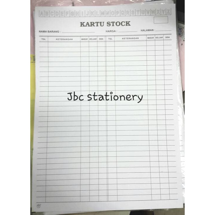 Jual KARTU STOK / STOCK UKURAN FOLIO VERTICAL | Shopee Indonesia