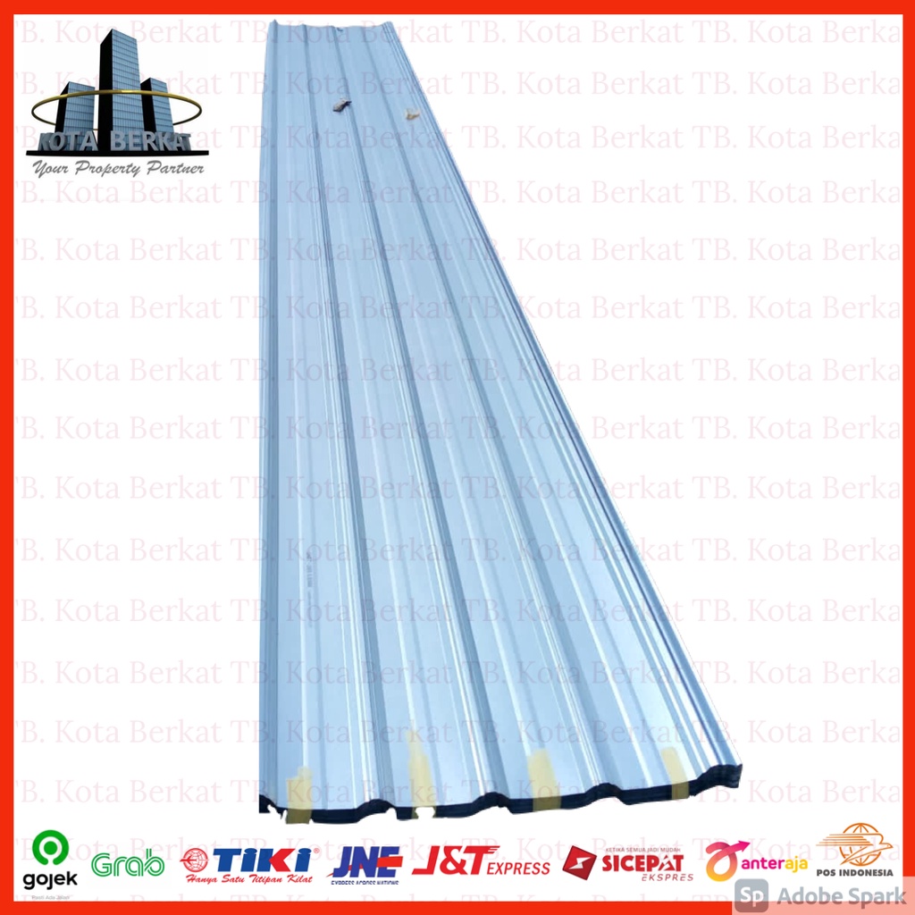 Jual ATAP SPANDEK ZINC/ SENG SPANDEK 0,30 mm x 80 CM PER LEMBAR ...