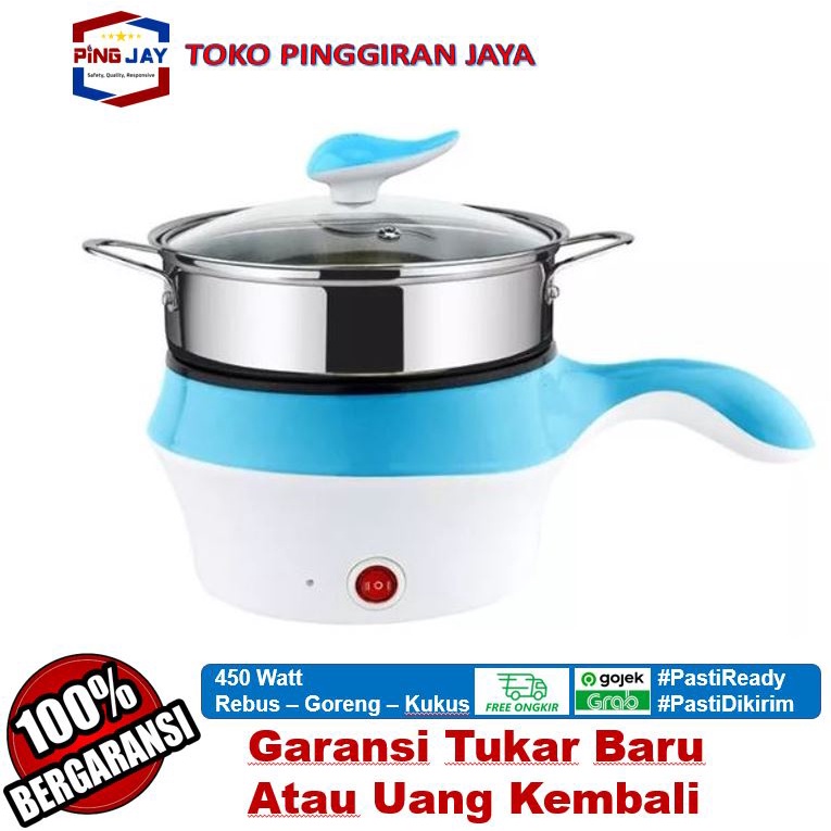 Jual Panci Elektrik Panci Listrik Portable Dengan Kukusan dan Tutup ...