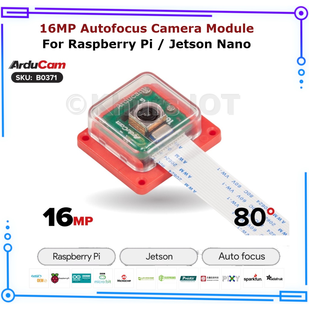Jual Arducam 16MP Autofocus Camera Module Raspberry Pi or Jetson Nano / NX | Shopee Indonesia