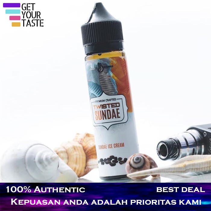 Jual Liquid Twisted Sundae 60ML Ice Cream Sundae by Emkay Brewer - 100% ...