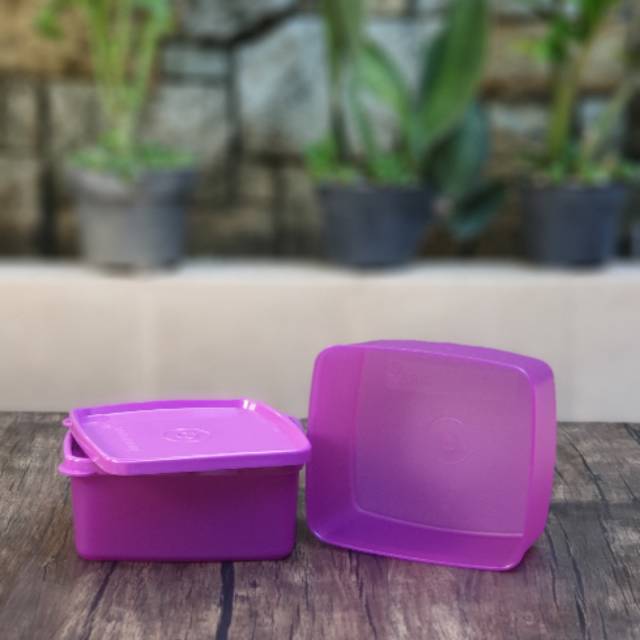 Jual SMALL SQUARE ROUND TUPPERWARE(1)/KOTAK BEKAL/KOTAK MAKANAN ...