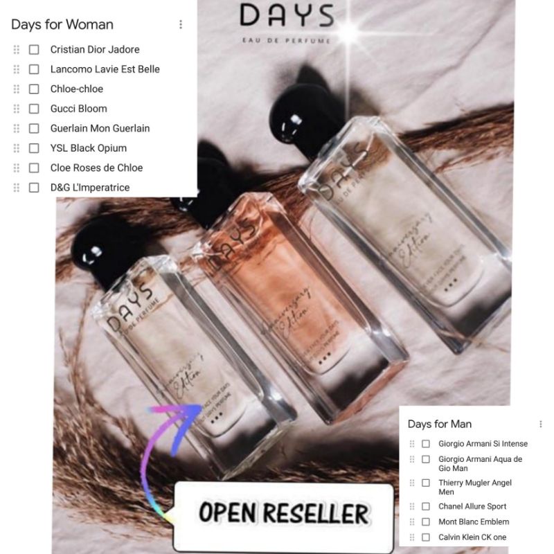 Jual DAYS PARFUM ORI | Shopee Indonesia