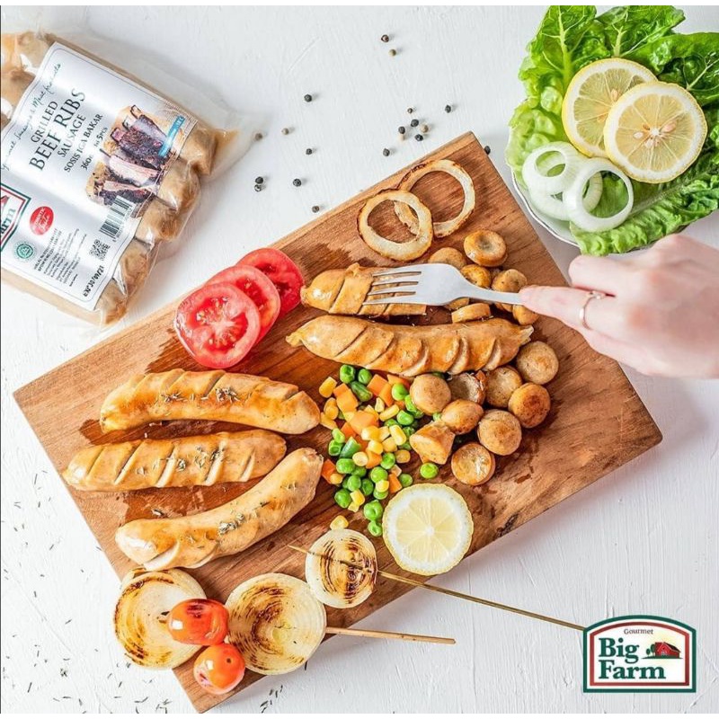Jual SOSIS BIG FARM GRILLED RIBS Indonesia|Shopee Indonesia