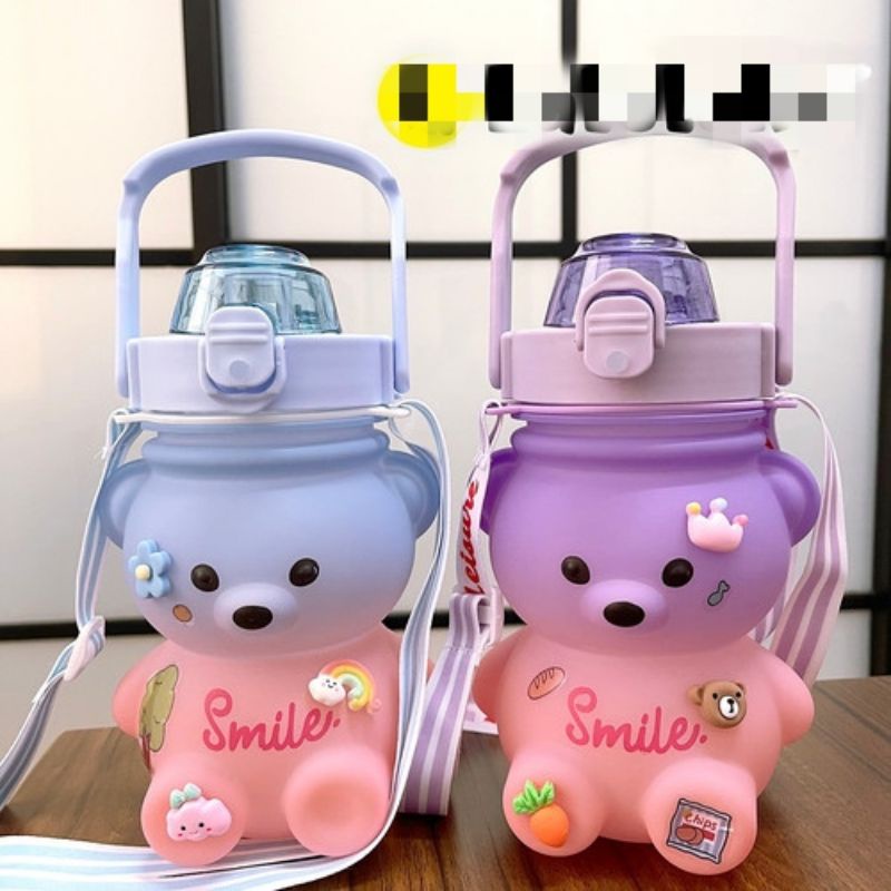 Jual BOTOL MINUM VIRAL SMILE GRADASI WARNA 1100 ML | Shopee Indonesia