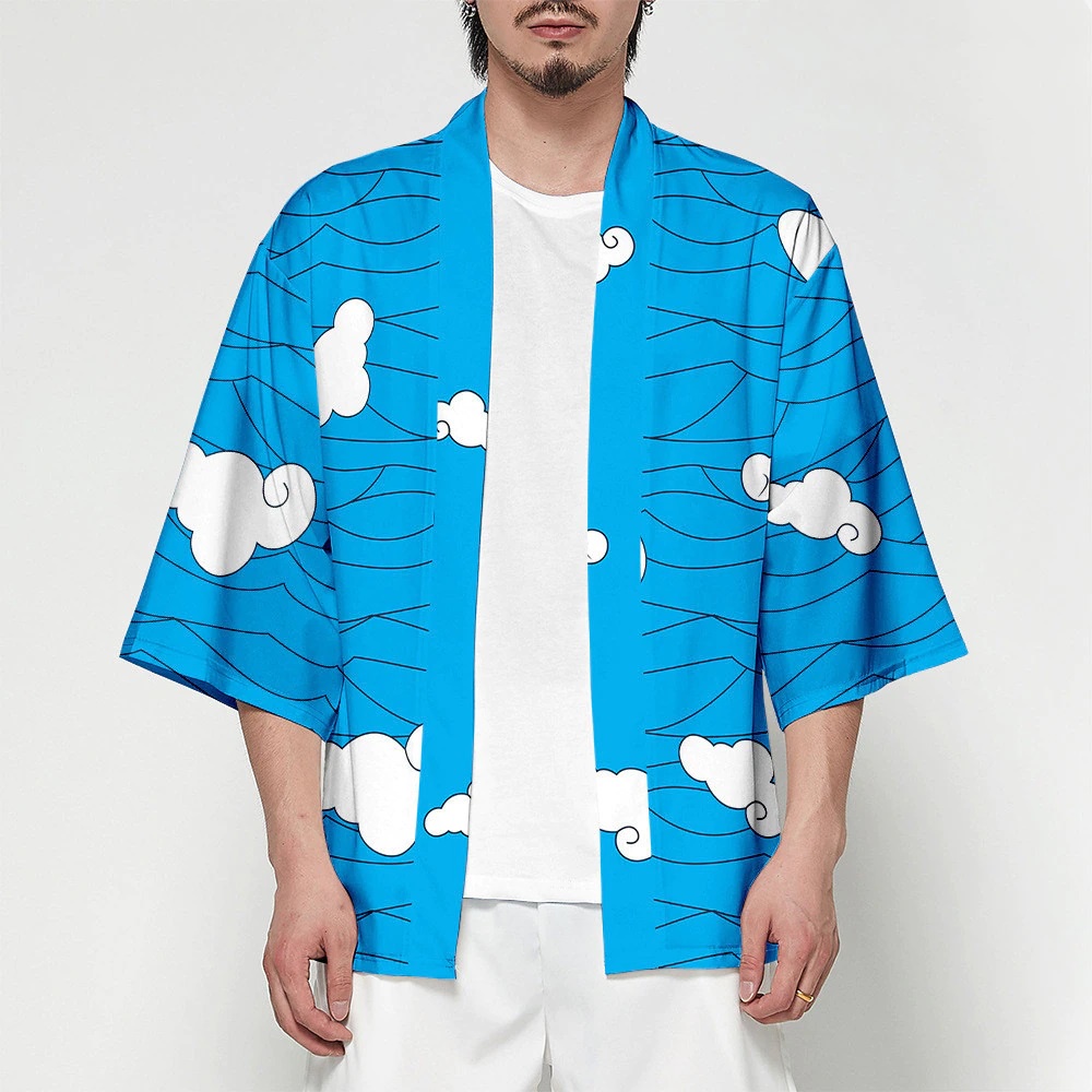 Jual baju Kimono haori Cosplay Anime Kimetsu No Yaiba Sakonji Urokodaki ...