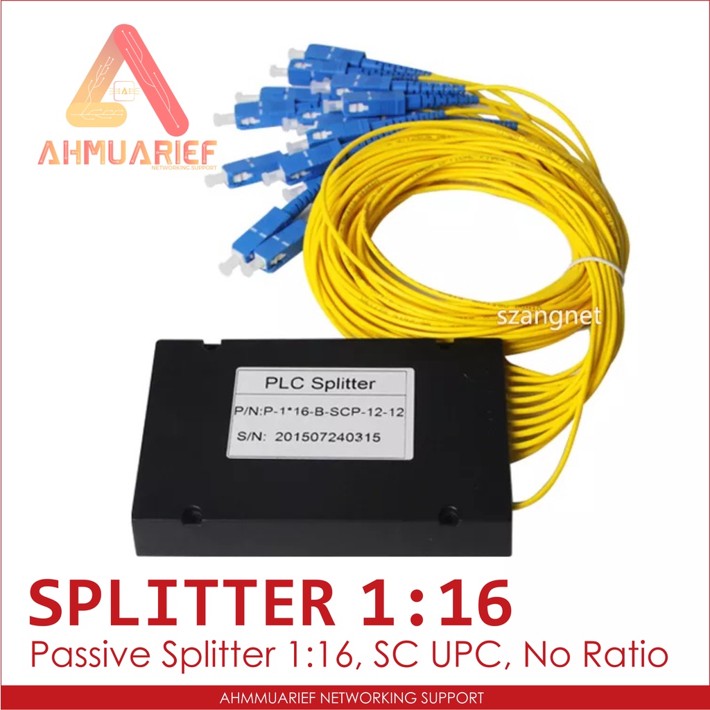 Jual Passive Splitter Pasif Spliter 1 - 16 UPC Fiber Optik 1X16 Optic ...