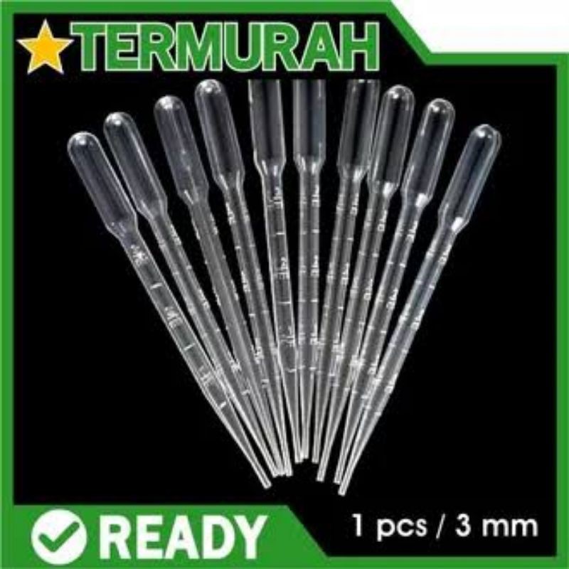 Jual Pipet tetes Plastik 3 ml Spet Obat Susu Makanan Minuman Hewan Alat ...