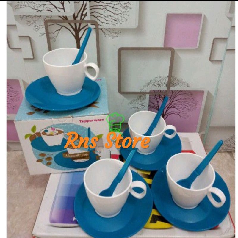 Jual Cangkir moment cup putih tupperware ( 1set ) | Shopee Indonesia