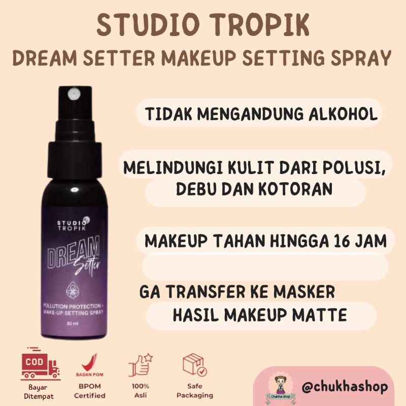 Jual Studio Tropik DreamSetter Setting Spray 30ml | Shopee Indonesia
