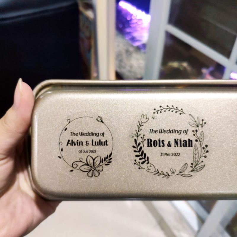 Jual Stiker Wedding Transparan Waterproof Custom Sticker Pernikahan ...