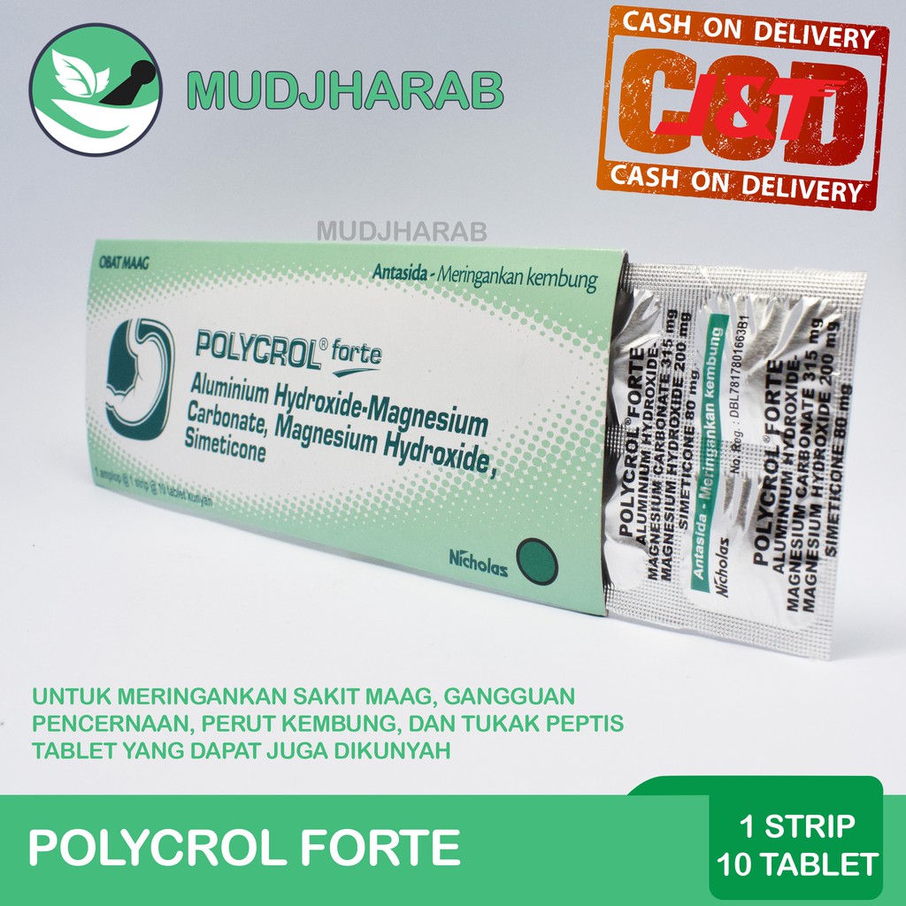 Jual POLYCROL FORTE - OBAT SAKIT MAAG YANG DAPAT DIKUNYAH | Shopee ...