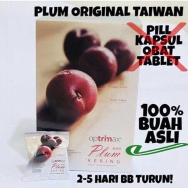 Jual Optrimax Buah Dried Plum Kering Diet Delite Ecer (1 Sachet) | Shopee Indonesia