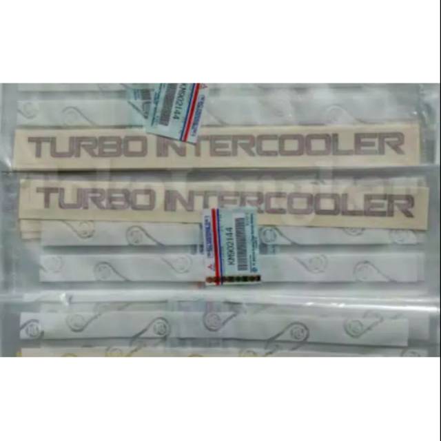 Jual Sticker stiker turbo intercooler canter Mitsubishi coltdiesel fuso ...