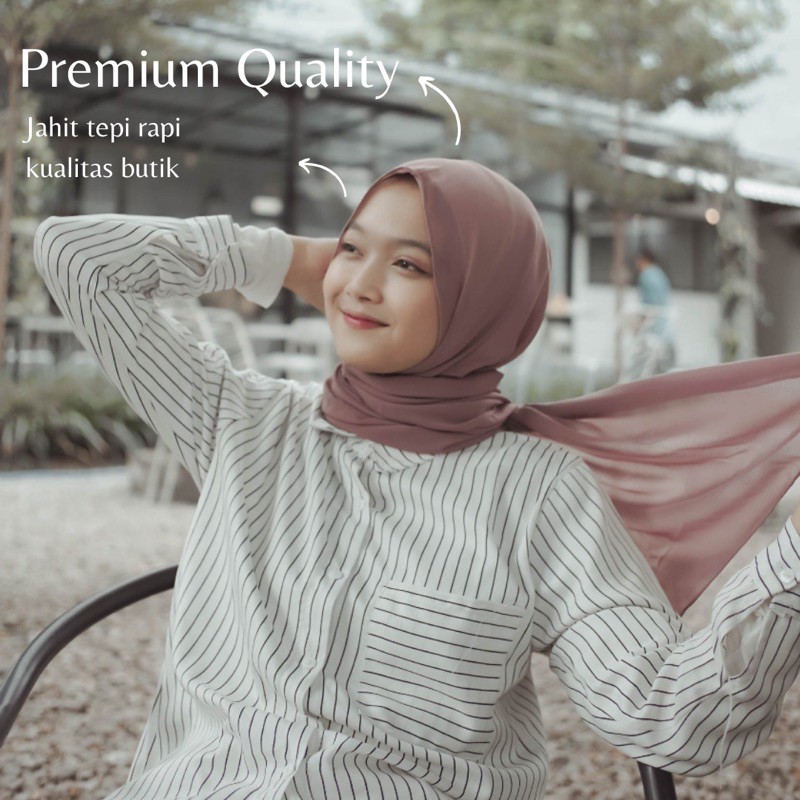 Jual Pashmina Ceruty Baby doll Premium Jahit tepi | Shopee Indonesia