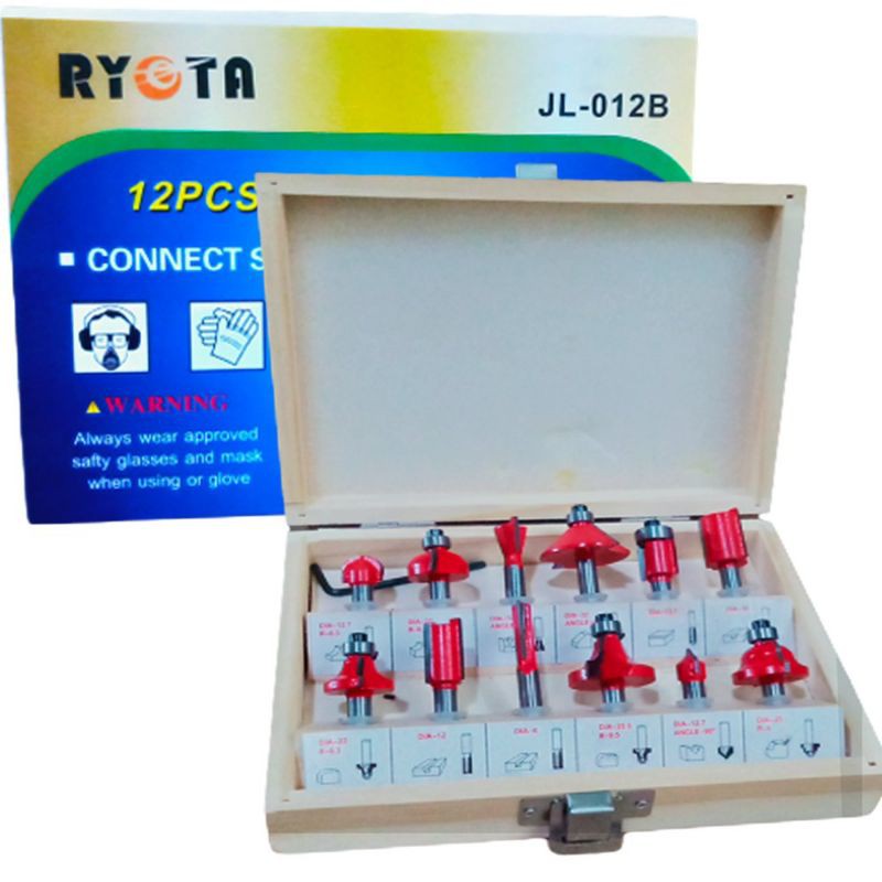 Jual Mata Router Ryota / Profil Trimer Isi 12 Pcs Dengan Box Kotak ...