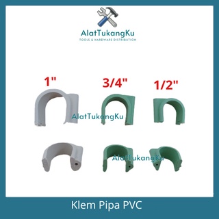 Jual Klem Pipa Clam Pipa PVC 1/2" 3/4" 1"/Sadel Penjepit Paralon PVC ...