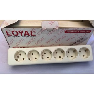 Jual Stop Kontak LOYAL / Terminal LOYAL 6 Lubang LY-904XL - Stop kontak ...