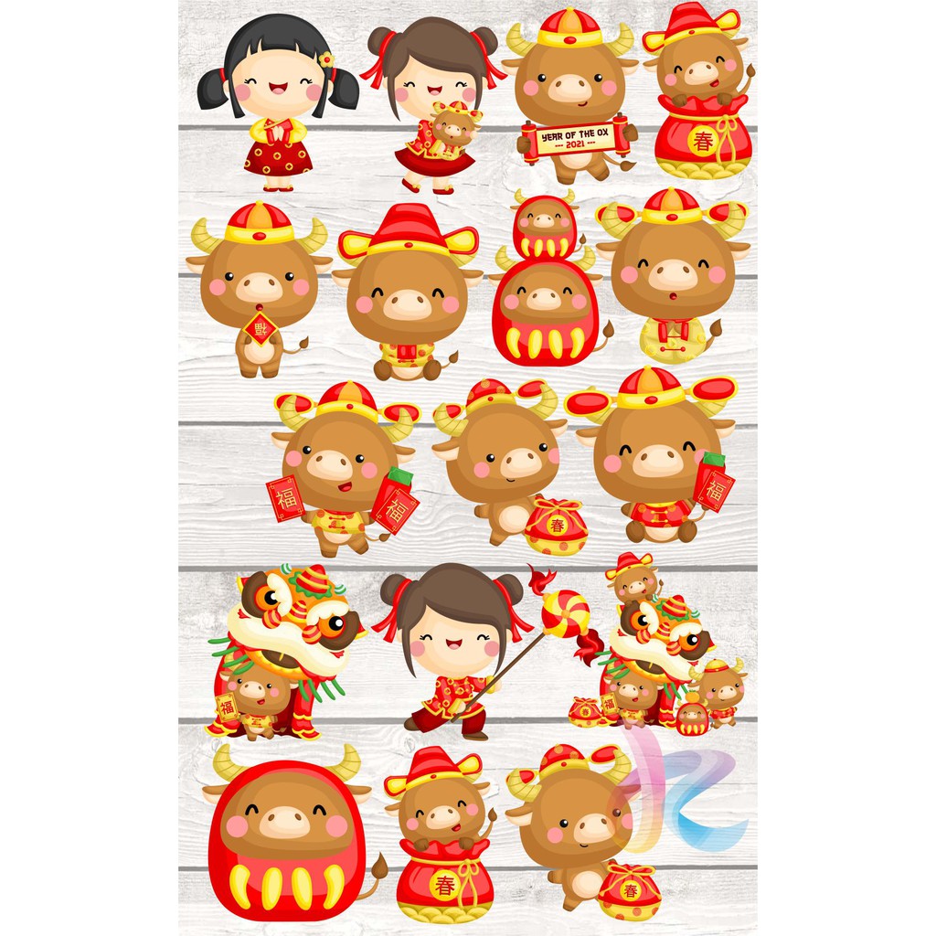 Jual Topper Kue Edisi Imlek (Chinese New Year 2021) | Shopee Indonesia