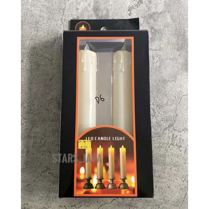 Lilin LED / Lilin Elektrik Tinggi Set 2 Pcs | Shopee Indonesia