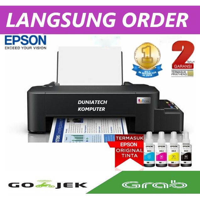 Jual PRINTER EPSON L121 Eco Tank TINTA ORI GARANSI RESMI | Shopee Indonesia