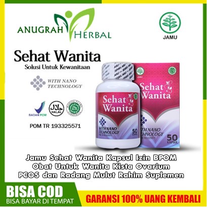 Jual Jamu Sehat Wanita Kapsul Izin BPOM Obat Untuk Wanita Kista Ovarium ...
