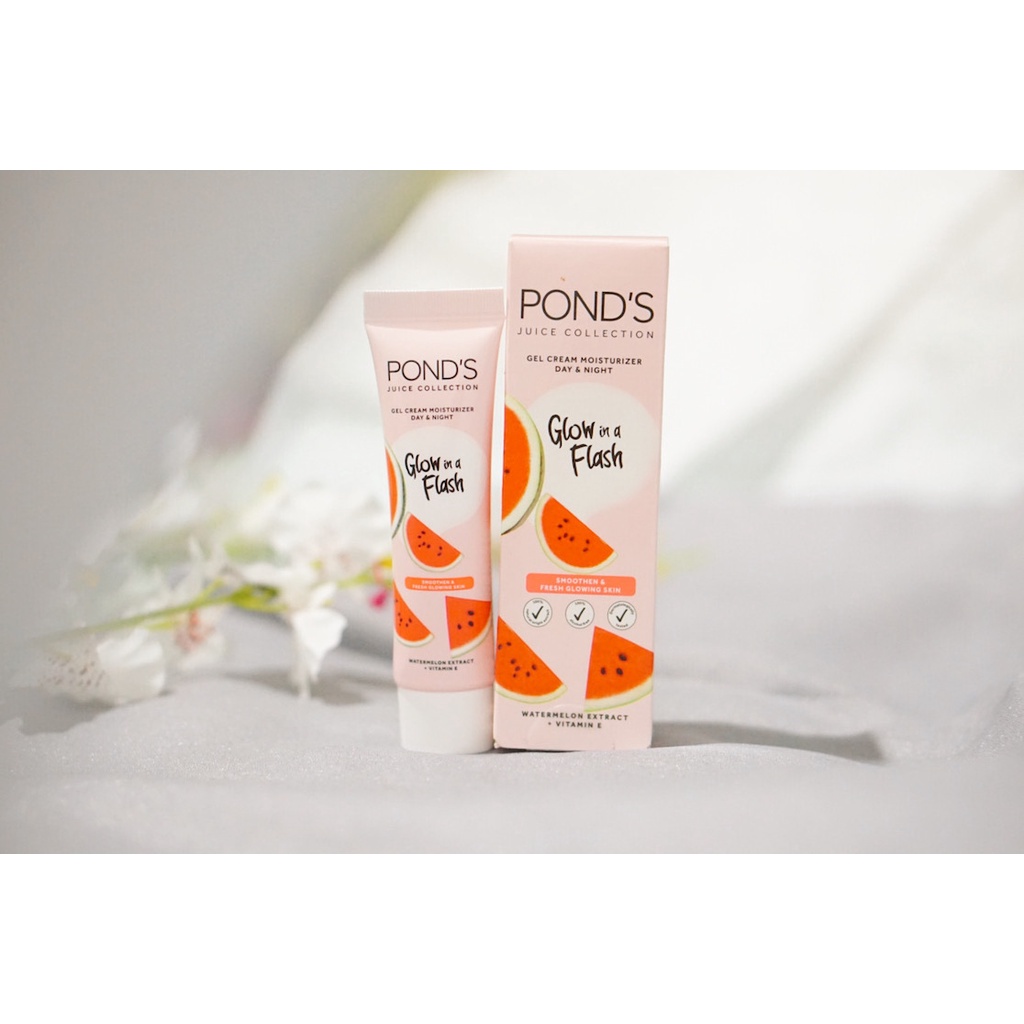 Jual Ponds Juice Moisturizer Watermelon Extract 20 gr 100% Free Alcohol ...