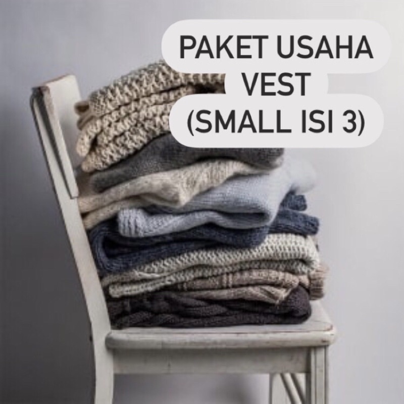 Jual Paket Usaha Vest SMALL isi 3 (BACA DESKRIPSI) | Shopee Indonesia