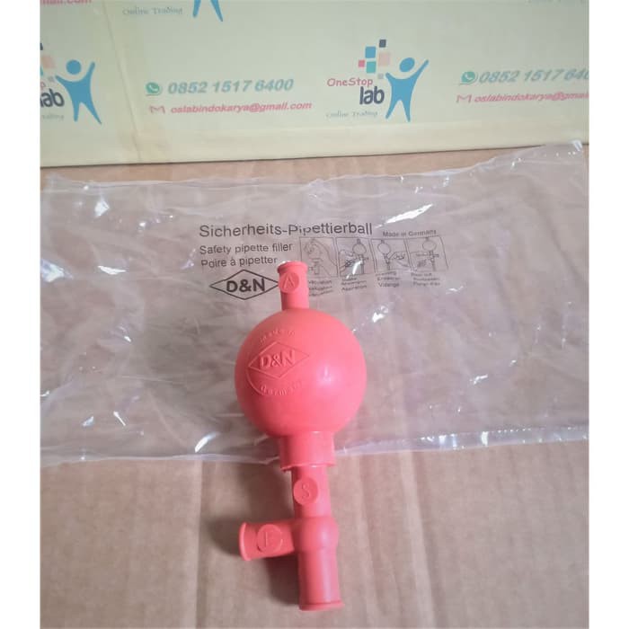 Jual D&N Pipet Filler Bulb Standar / Pipet Hisap Original Germany ...