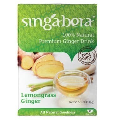 Jual SINGABERA Lemongrass Ginger Drink - Teh Jahe Serai Premium Sachet ...