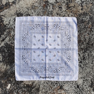 Jual Bandana slayer warna PUTIH motif paisley | Shopee Indonesia