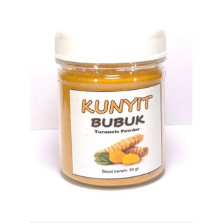 Jual Kunyit Bubuk 100 % Murni / Turmeric Powder / JSR kemasan 50 gram ...
