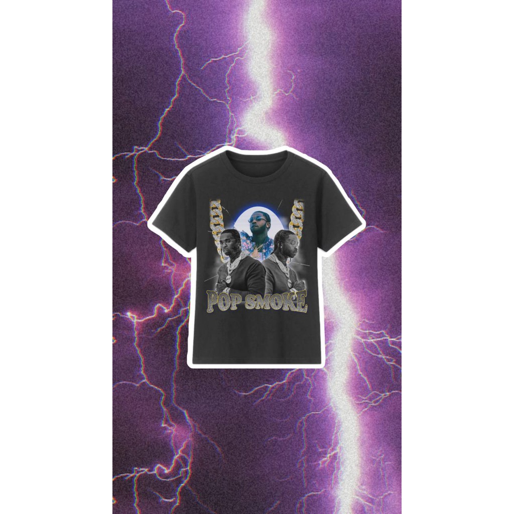 Jual POP SMOKE HOMAGE TEE, KAOS VINTAGE, KAOS CASUAL, BAJU POP SMOKE ...