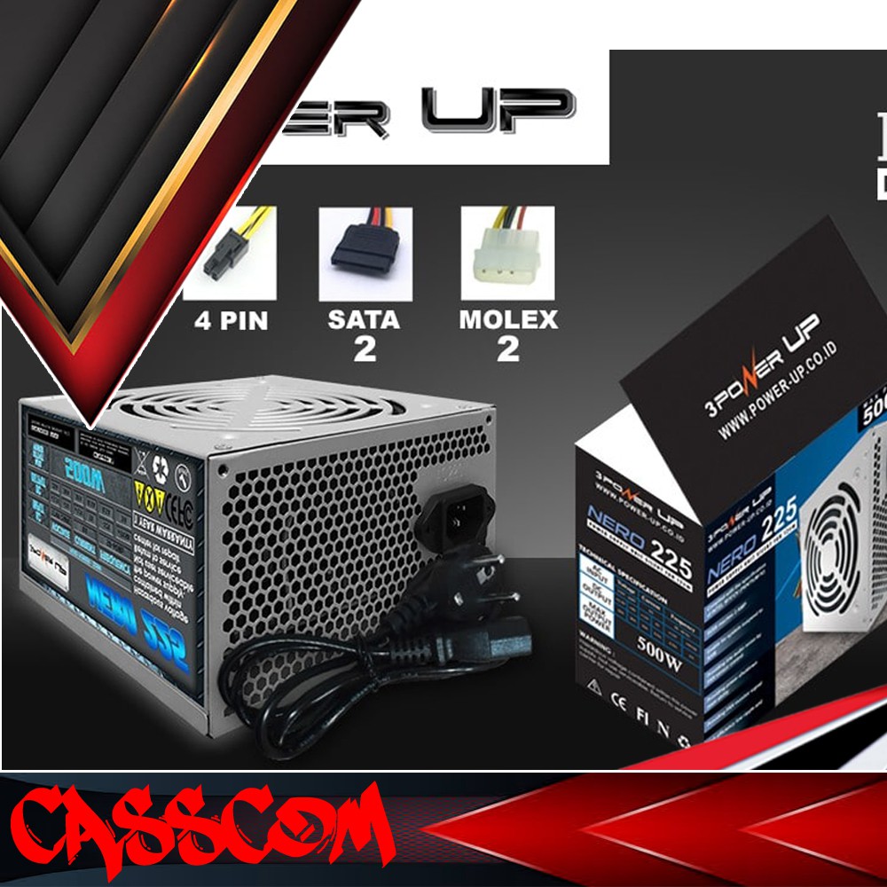 Power Supply Power Up 500w/ PSU Power-up 500 watt | Shopee Indonesia