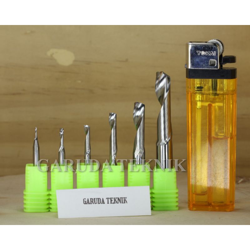 Jual Mata ROUTER BIT CNC ALUMINIUM SINGLE FLUTE 1F carbide endmill for ...