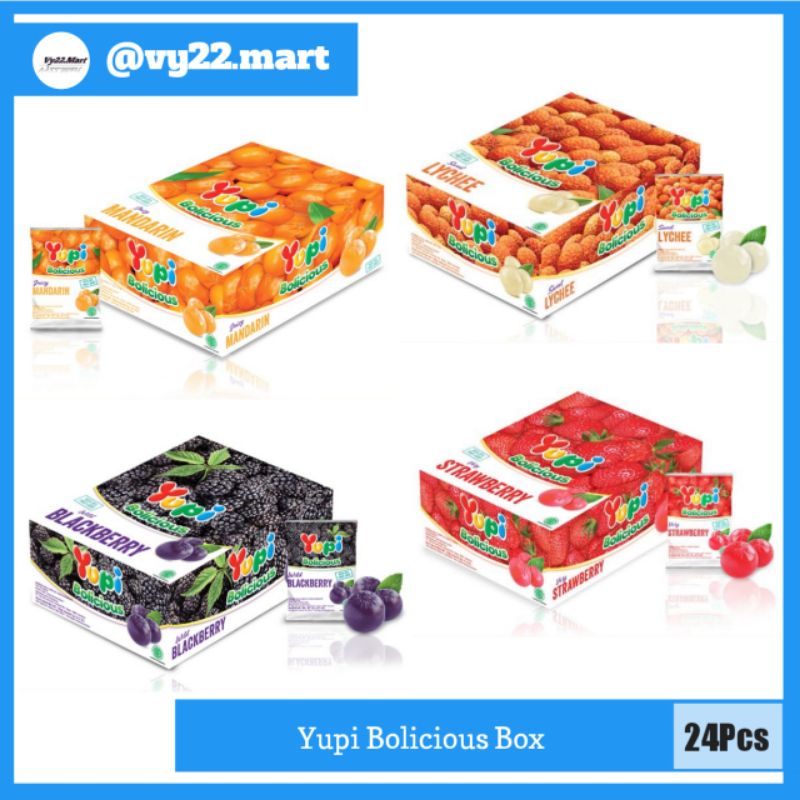 Jual Yupi Bolicious All Varian isi 24Pcs | Shopee Indonesia